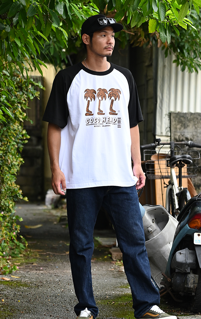 CoCo Head カヒコ柄ラグラン半袖Tシャツ